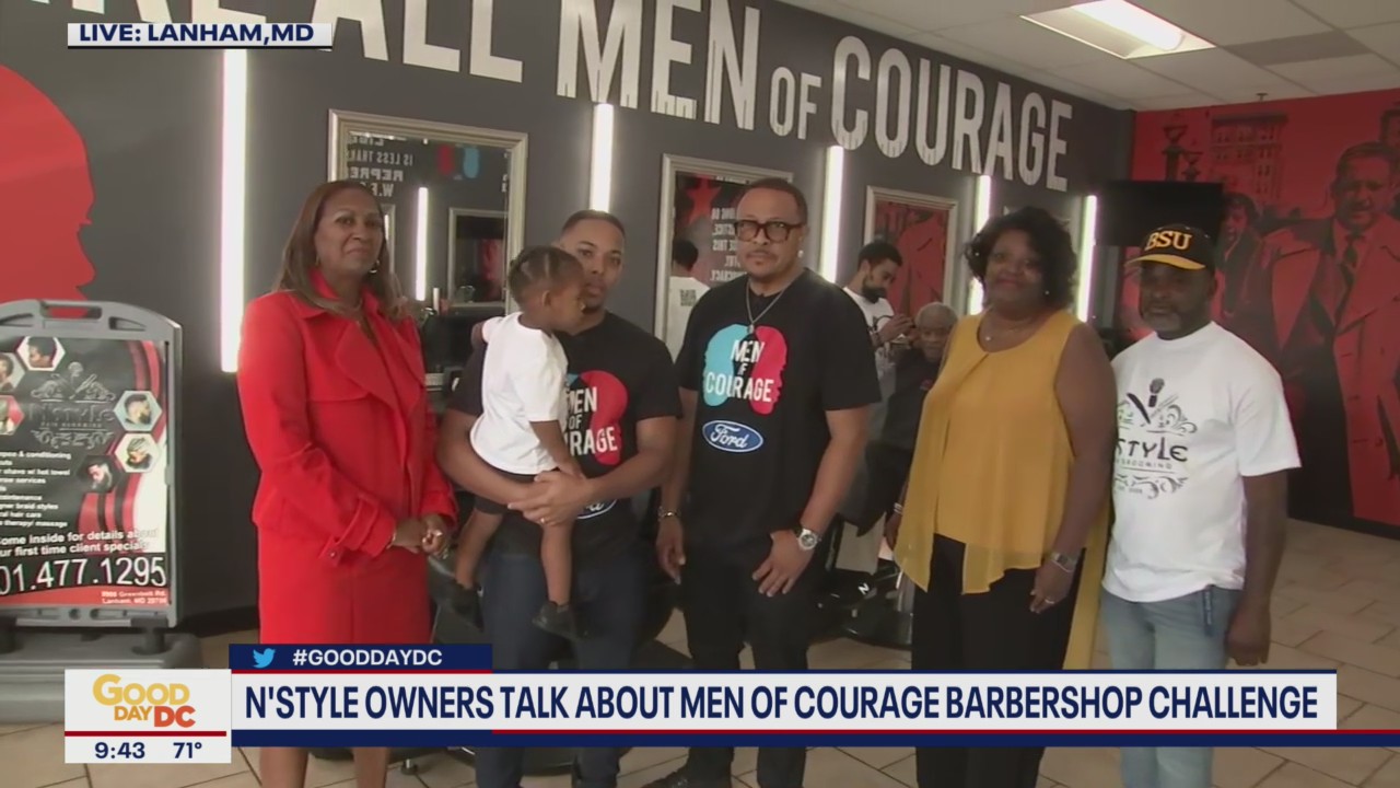 N'Style owners talk about Men of Courage Barbershop Challenge | FOX 5 DC