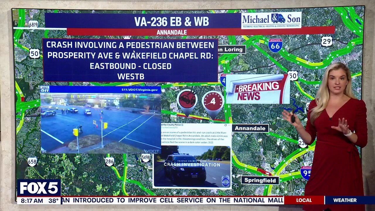 Man hospitalized in serious hit-and-run crash in Annandale | FOX 5 DC
