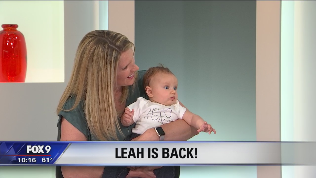 Leah Beno stops by FOX 9 before returning from maternity leave | FOX 9 ...