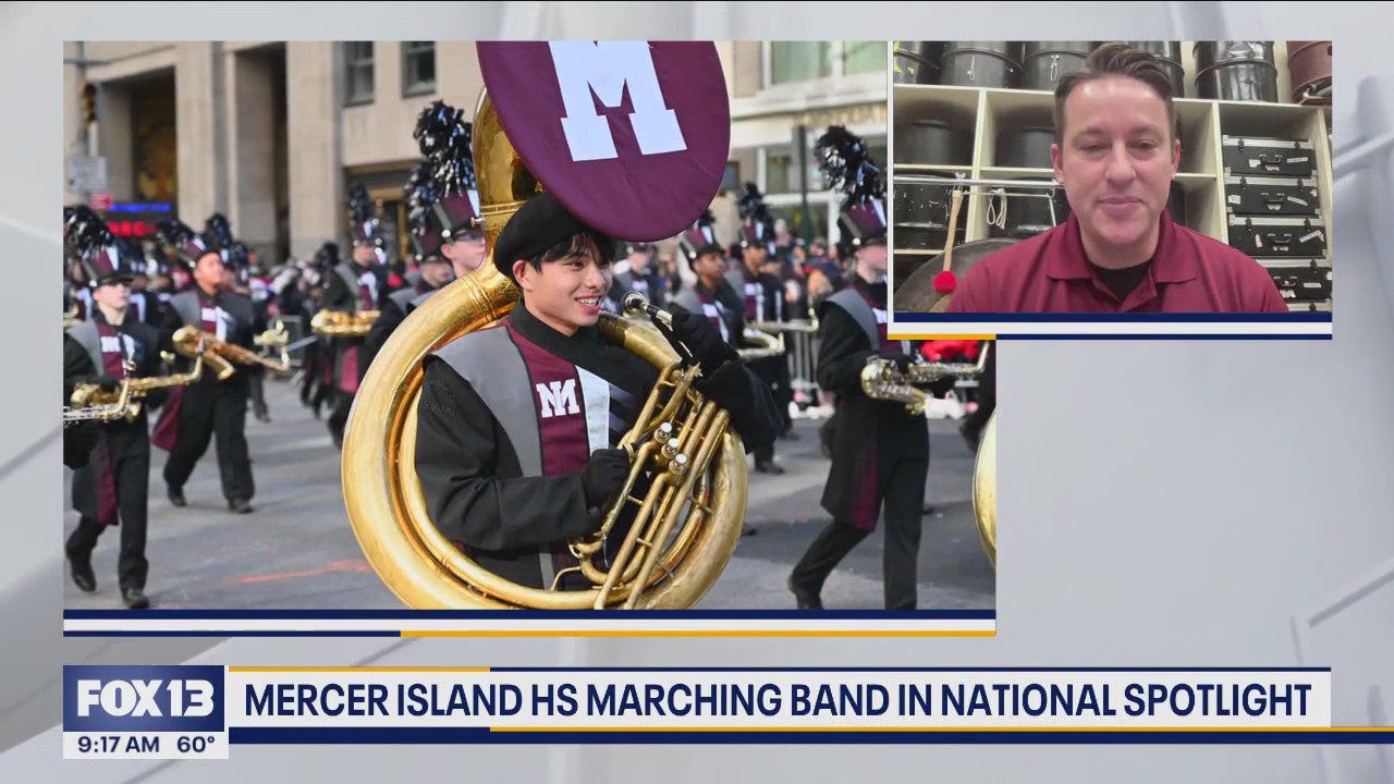 Mercer Island HS marching band in national spotlight | FOX 13 Seattle