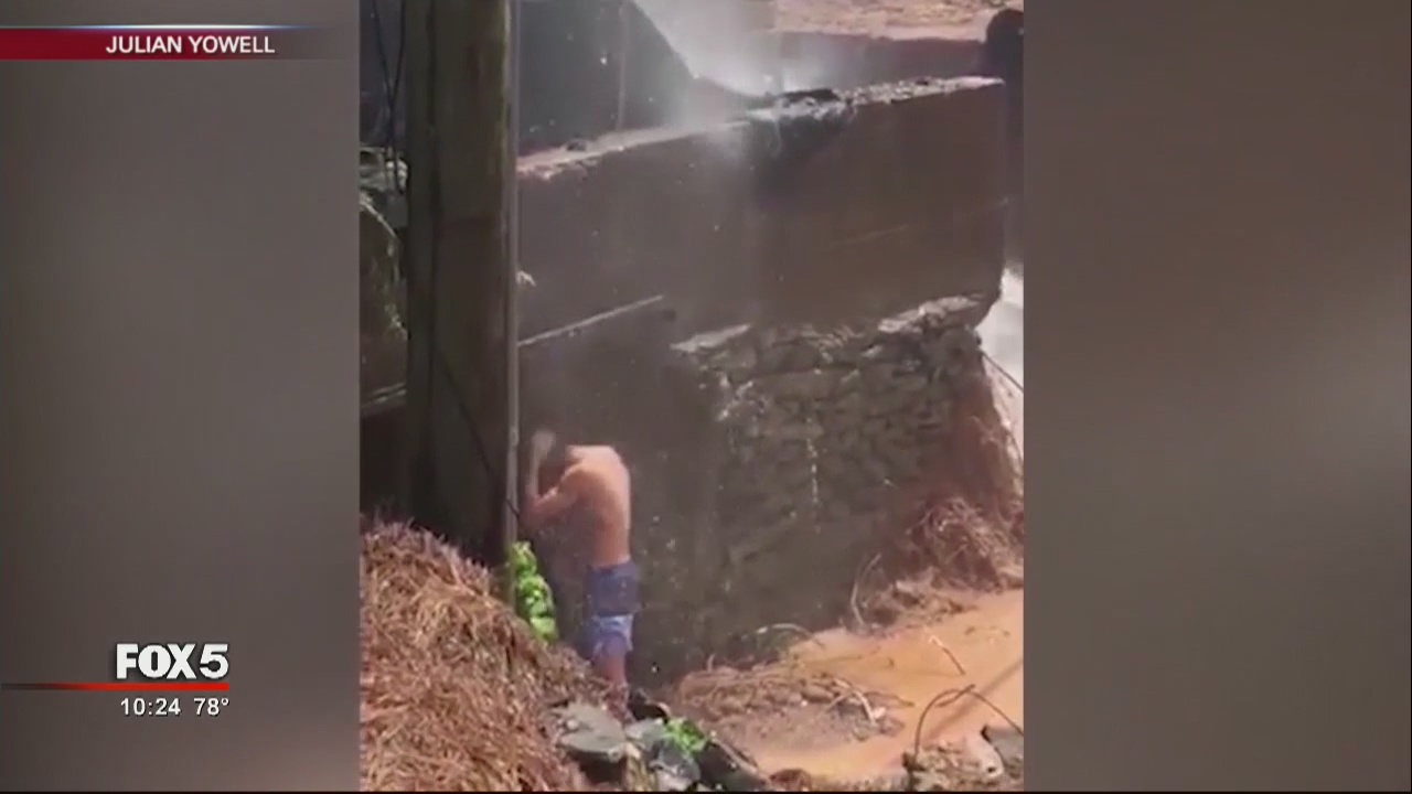 Burst pipe causes detours for drivers and a first date | FOX 5 Atlanta