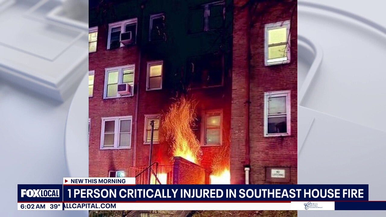 1 person critically injured in southeast DC fire | FOX 5 DC