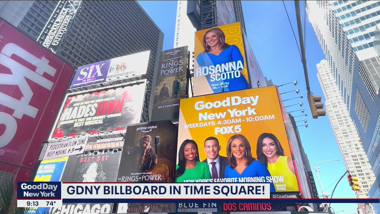 Good Day New York gets a billboard in Times Square | FOX 5 New York