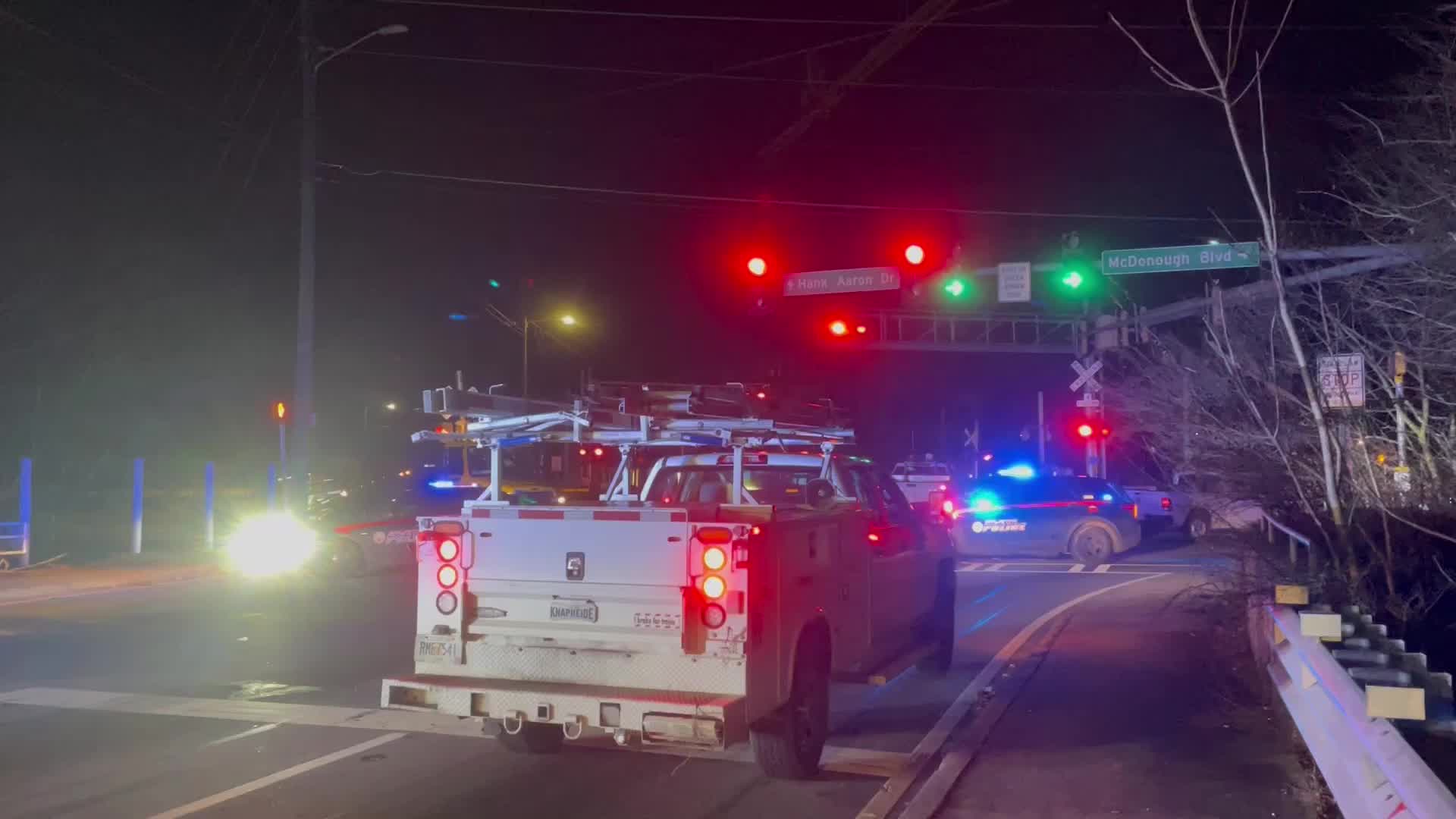 Stolen APD car damaged by oncoming train | FOX 5 Atlanta