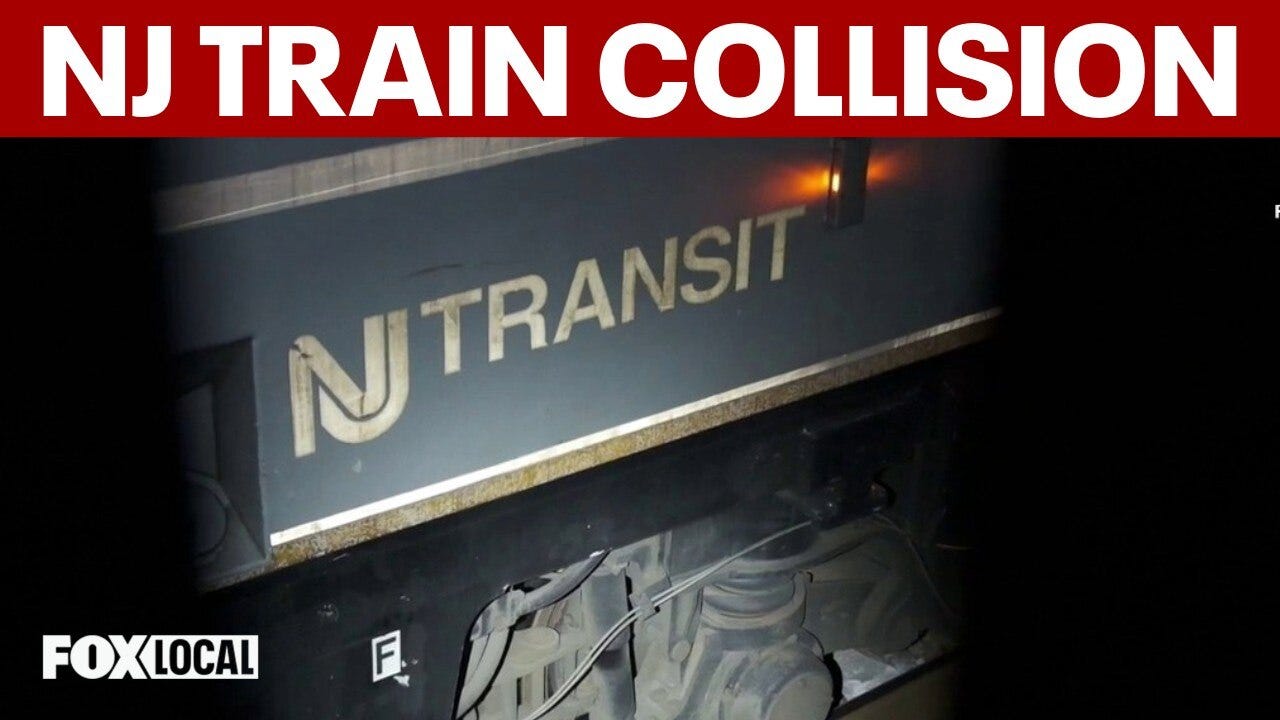 NJ Transit trains collide, suspending rail service; 17 injured | FOX 5 ...