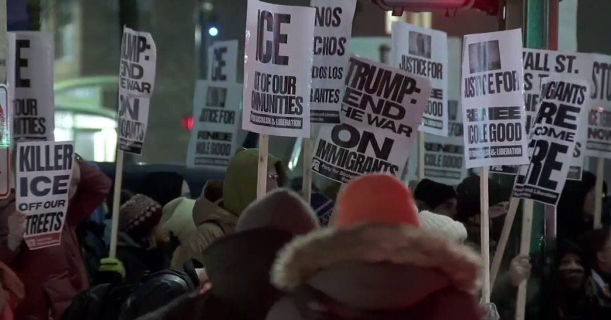 Protests continue in Minneapolis after fatal ICE shooting | FOX 9 ...