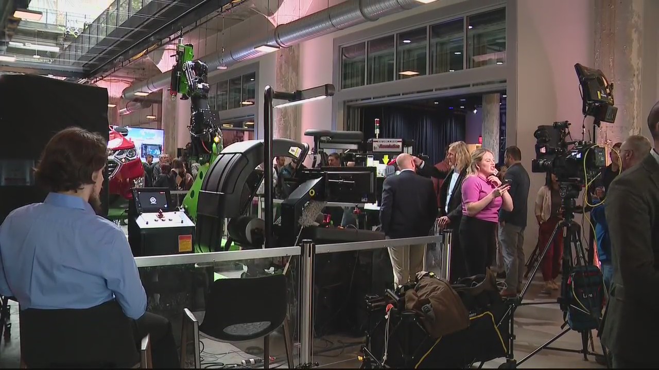 Shared office spaces inside the rehabbed Book Depository | FOX 2 Detroit
