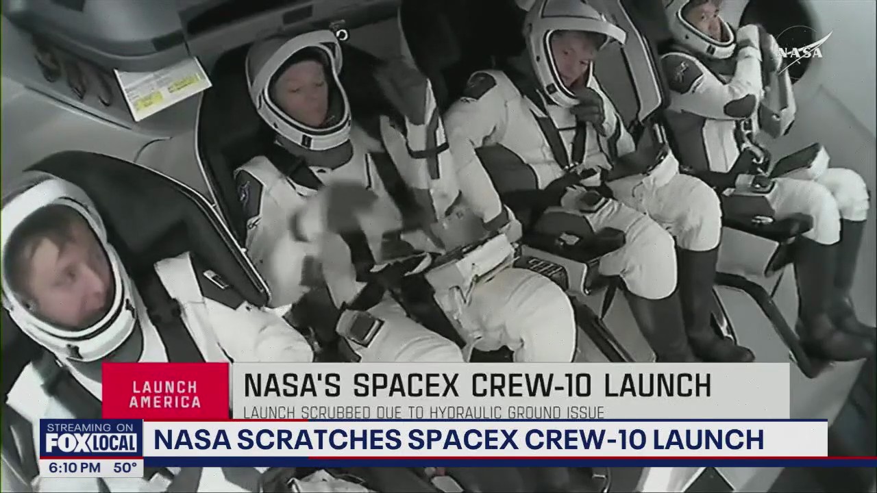 NASA scratches SpaceX Crew-10 rocket launch | FOX 13 Seattle