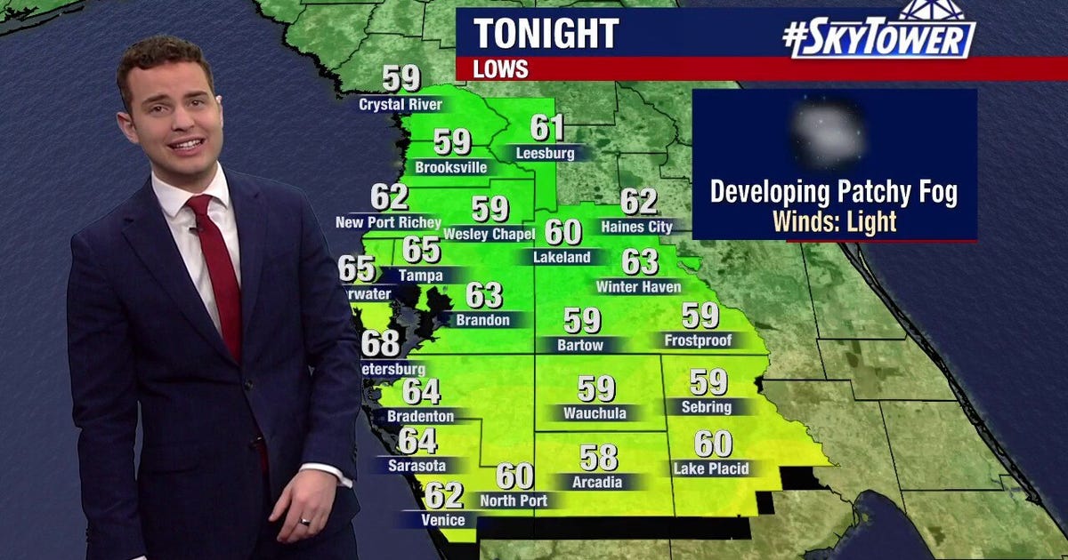 Tampa Weather | Mild rest of Saturday | FOX 13 Tampa Bay