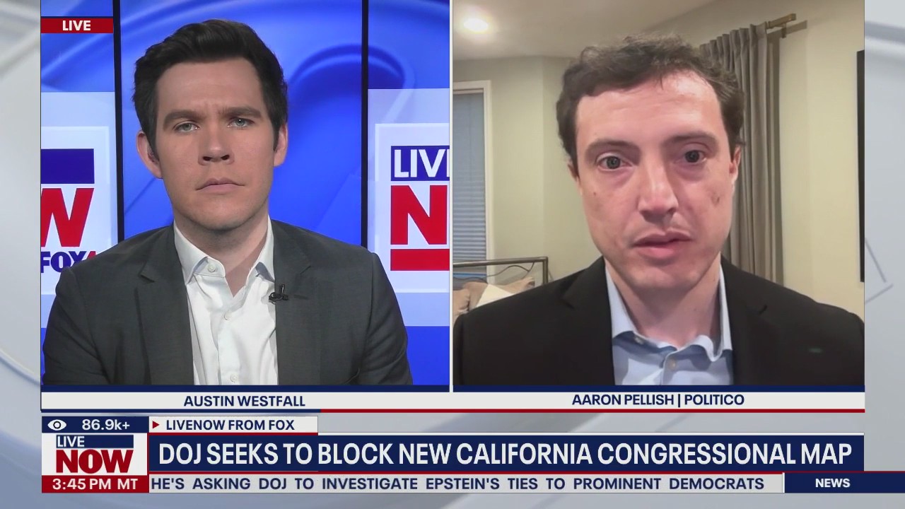 DOJ seeks to block new California congressional map | LiveNOW from FOX