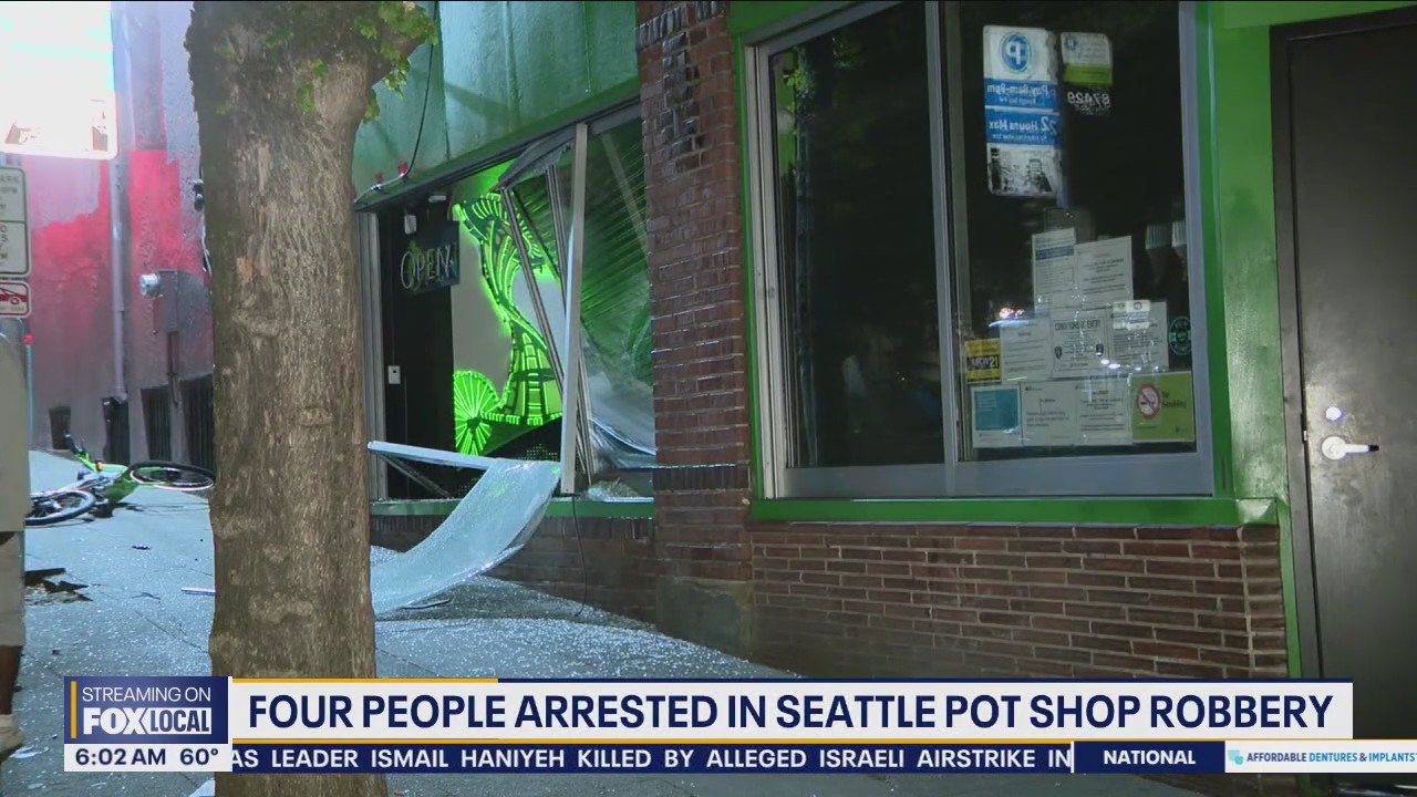 4 arrested in Seattle pot shop robbery | FOX 13 Seattle