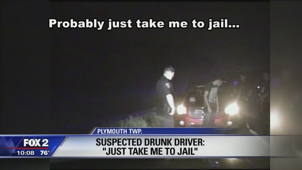 Suspected drunk driver to police: just take me to jail | FOX 2 Detroit