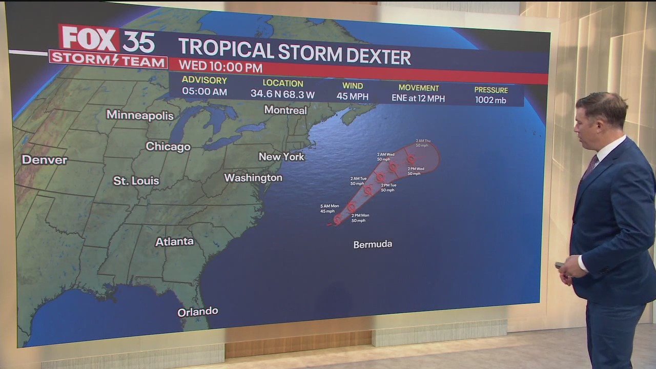 Tropical Storm Dexter forms in the Atlantic | FOX 51 Gainesville