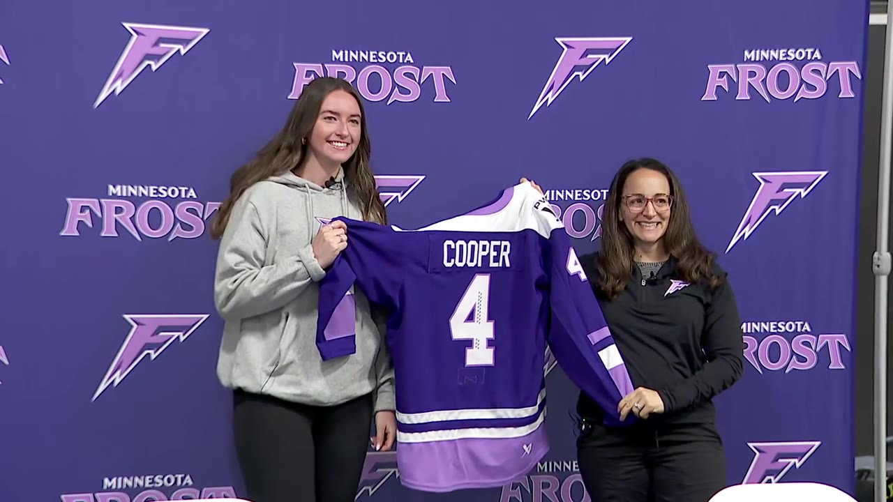 Minnesota Frost introduce top pick Kendall Cooper [RAW] | FOX 9 ...