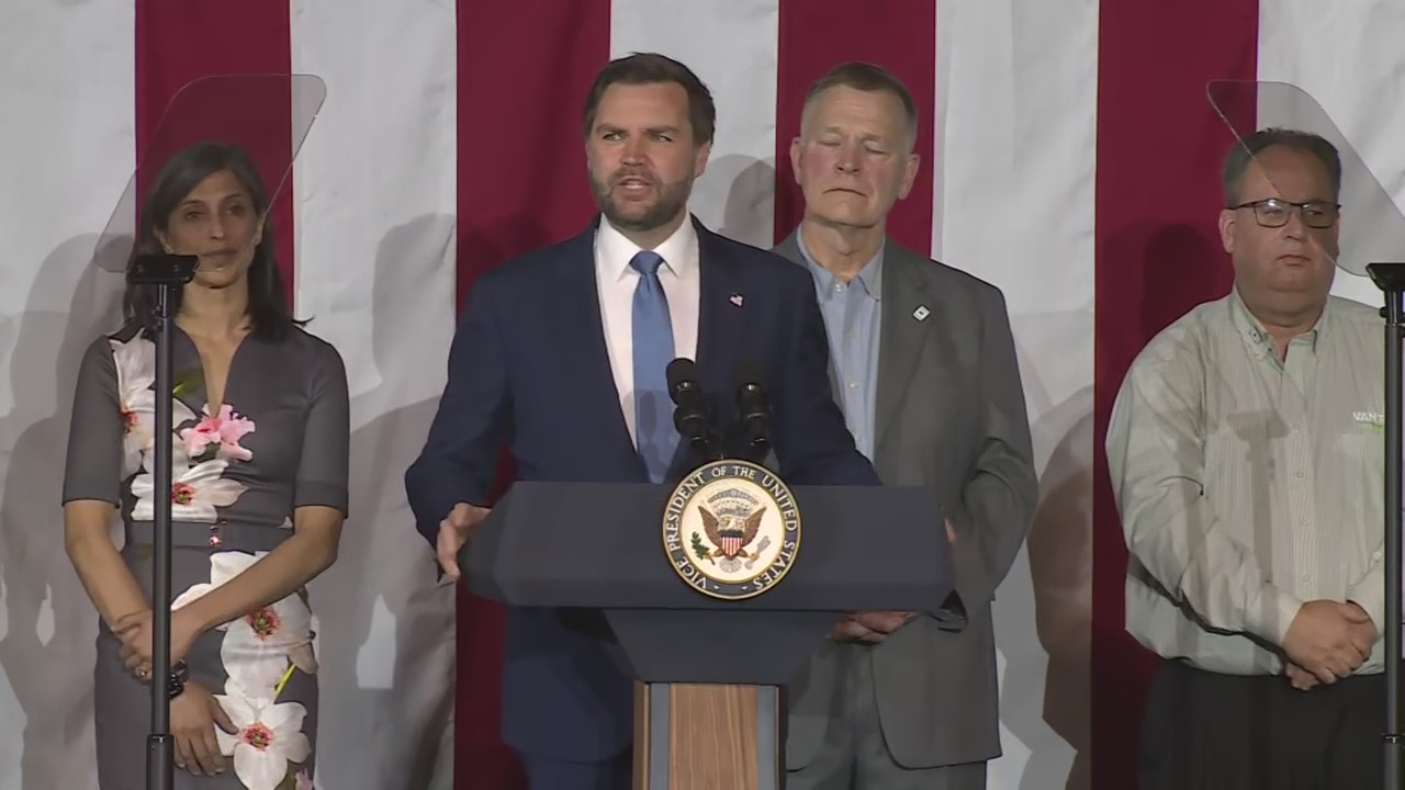 VP JD Vance visits Michigan factory near Bay City | FOX 2 Detroit