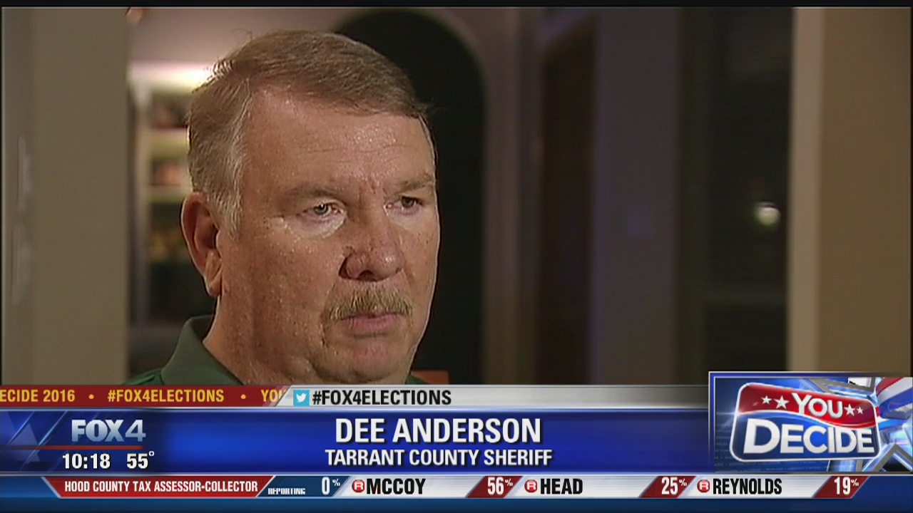 Tarrant Co. Sheriff Dee Anderson maintains 49 percent of vote | FOX 4 ...