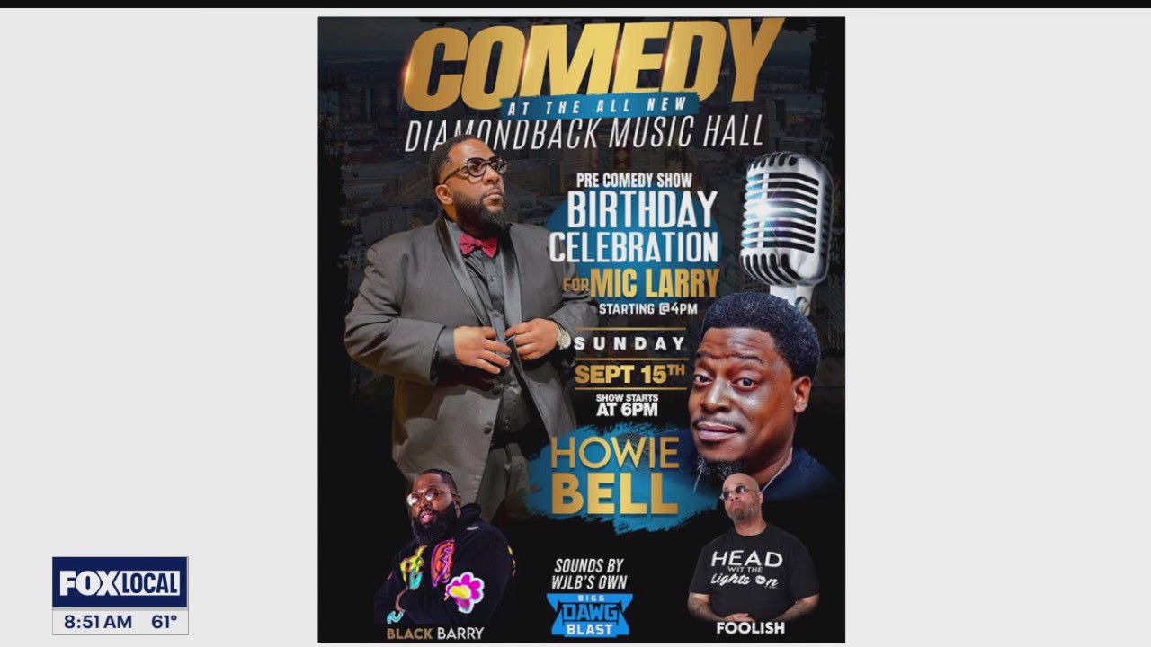 Comedian Mic Larry performs at the Diamondback Music Hall Sept. 15 ...