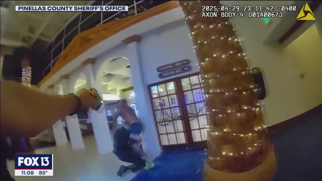 Lottery winner kicks deputy, video released | FOX 13 Tampa Bay