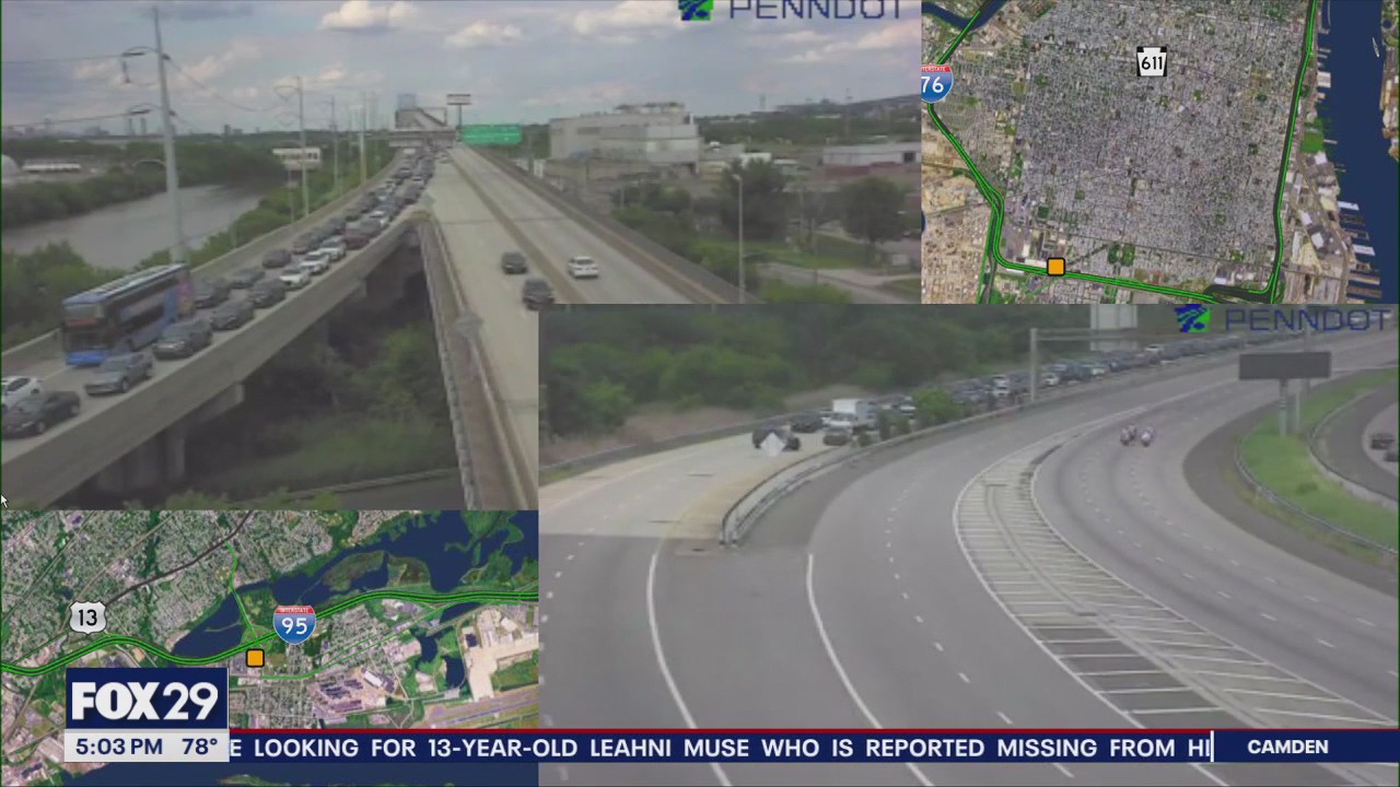 Traffic at a standstill on I-95 as President Biden leaves area | FOX 29 ...