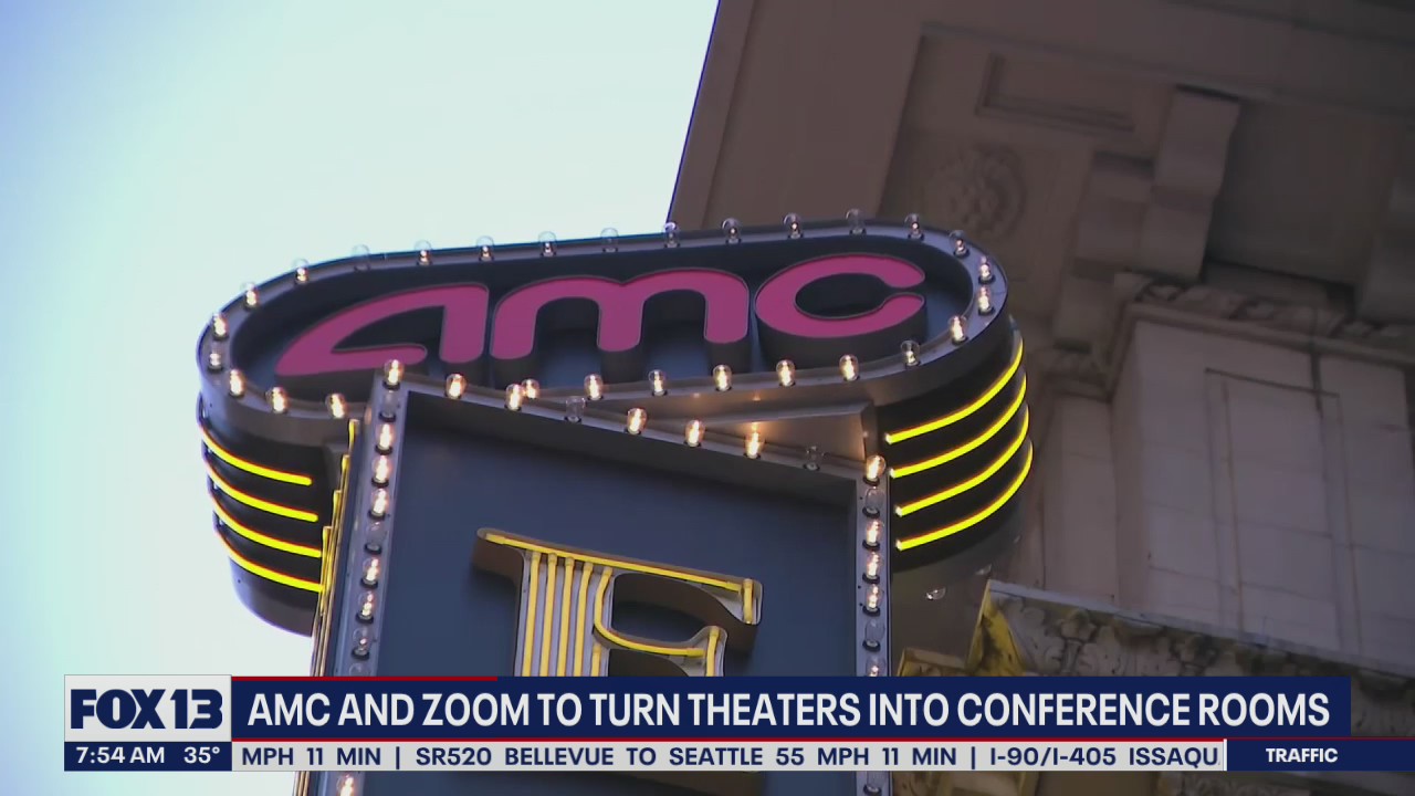 AMC and Zoom to turn theaters into conference rooms | FOX 13 Seattle