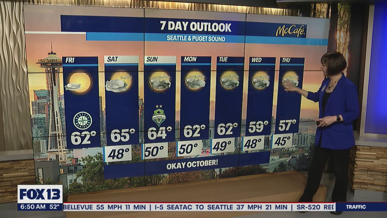 Chilly morning, afternoon sunshine to start October | FOX 13 Seattle