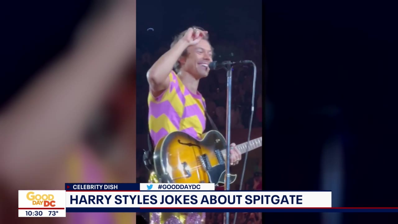 CELEBRITY DISH: Harry Styles jokes about 'spitgate' | FOX 5 DC