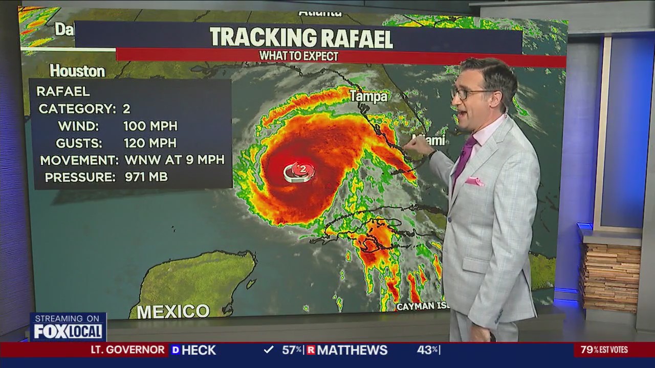 Tracking Hurricane Rafael as it makes landfall in Cuba | FOX 13 Seattle