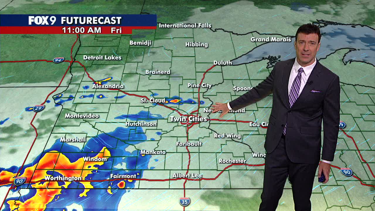 MN weather: Chance for pop up thundershowers Friday | FOX 9 Minneapolis ...