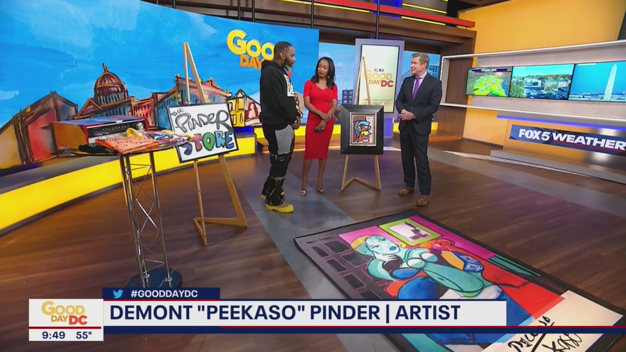 Demont "Peekaso" Pinder shares art on Good Day DC | FOX 5 DC