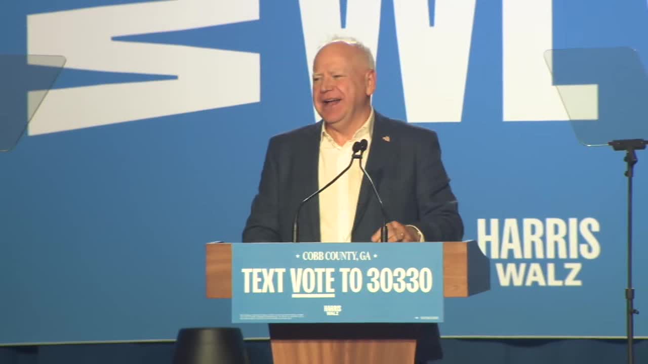Walz jokes Jimmy Carter vote will likely win Georgia | FOX 5 Atlanta