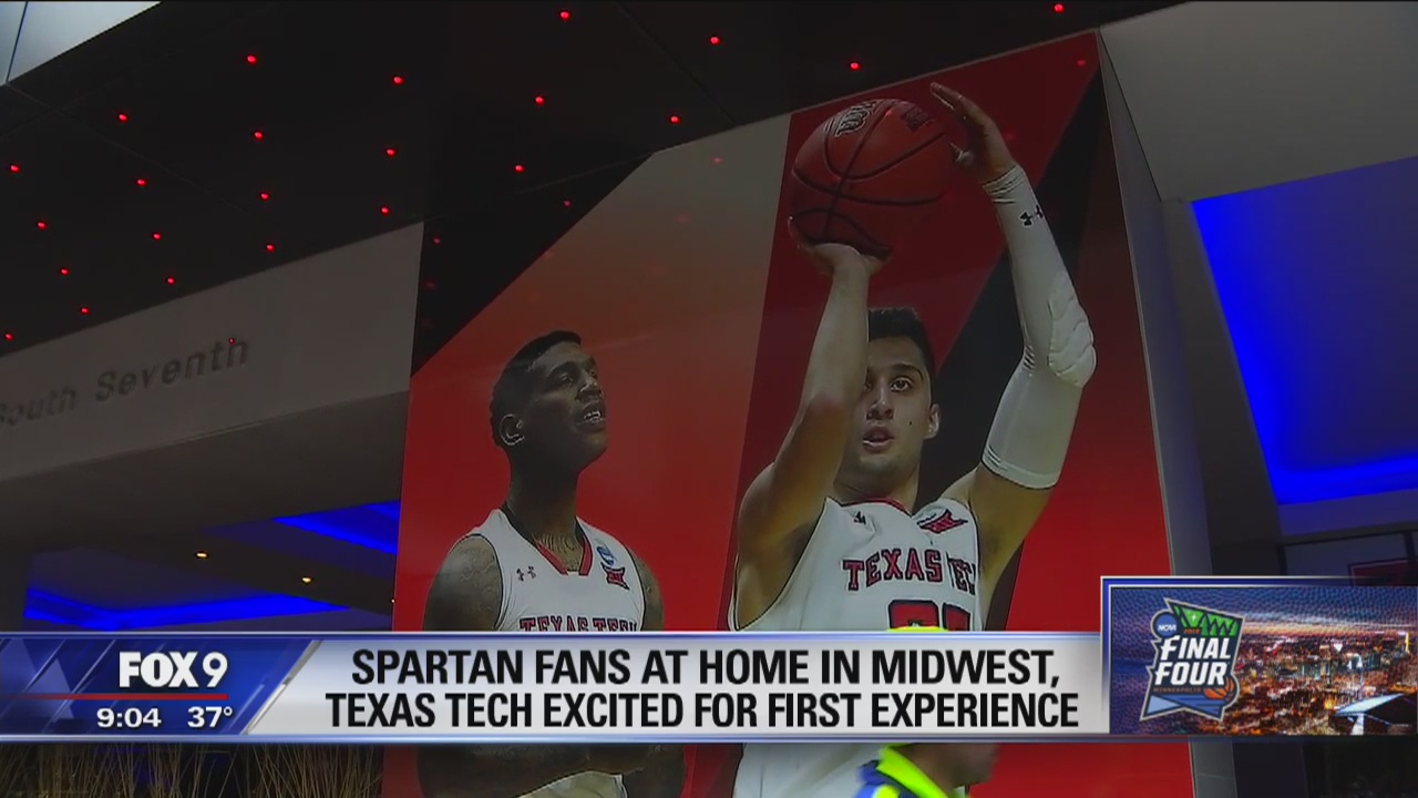 Spartan, Red Raiders fans arriving in Minneapolis | FOX 9 Minneapolis ...