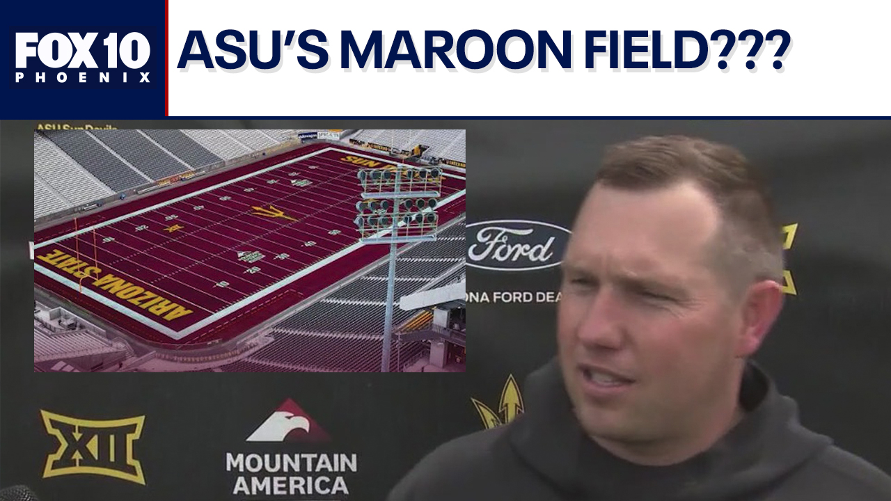 ASU maroon football field prank rules April Fools Day | FOX 10 Phoenix