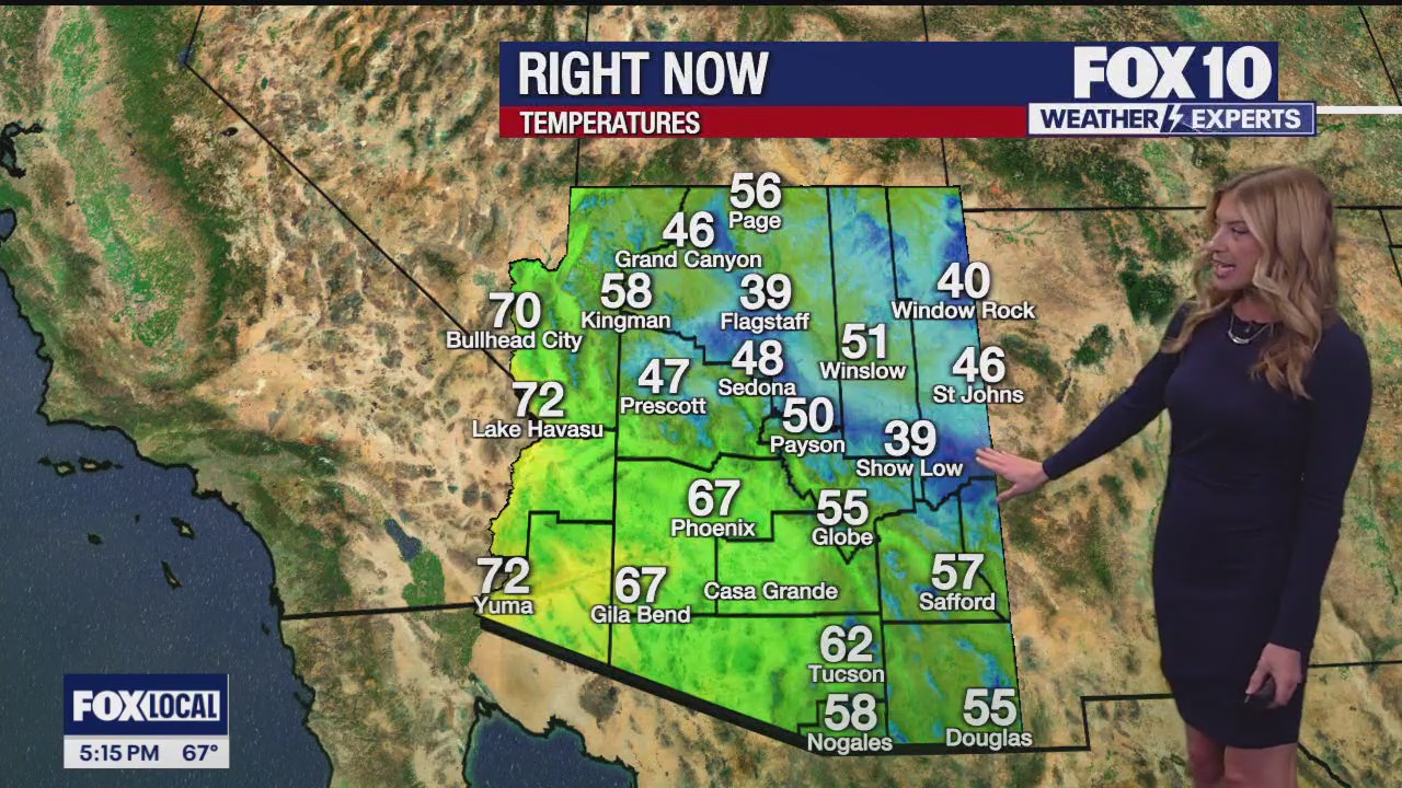 5 p.m. Weather Forecast - 3/8/25 | FOX 10 Phoenix