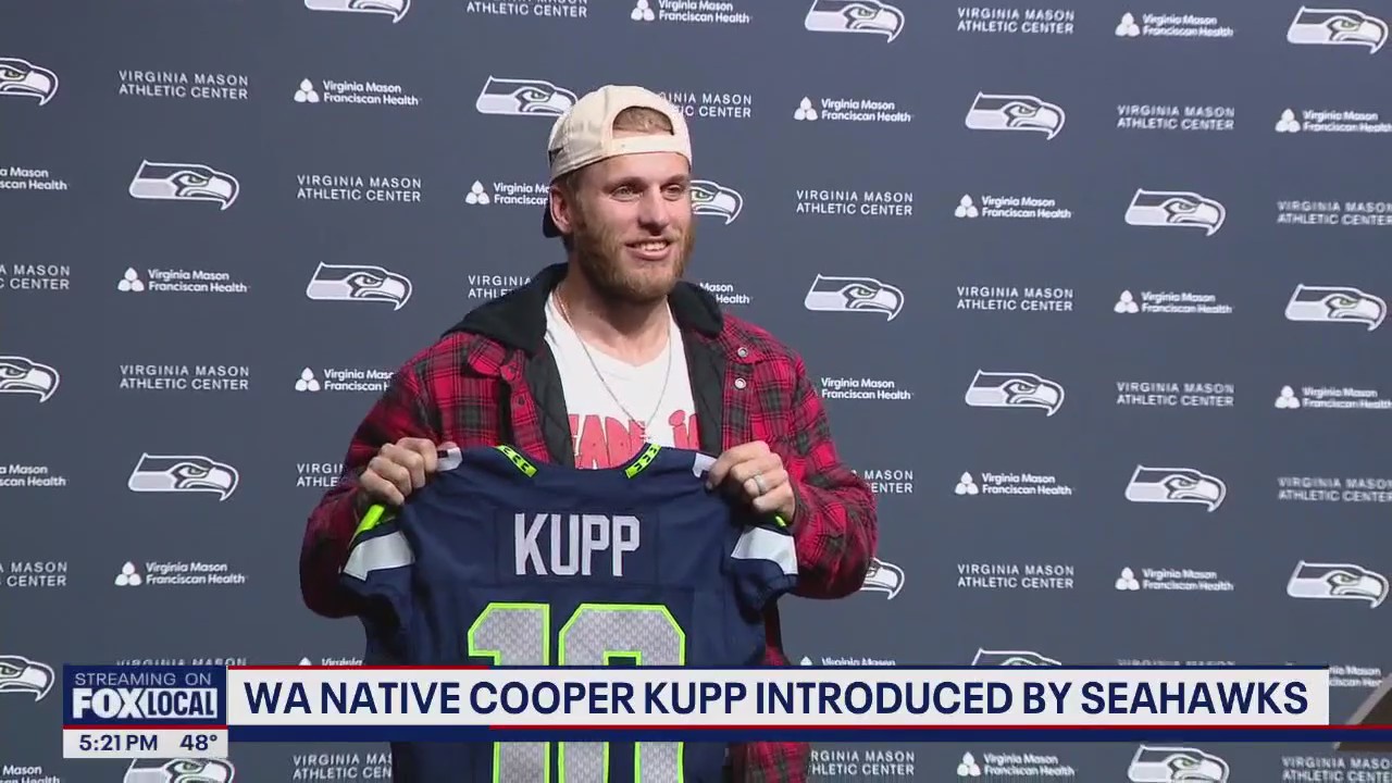 Cooper Kupp introduced by Seahawks | FOX 13 Seattle