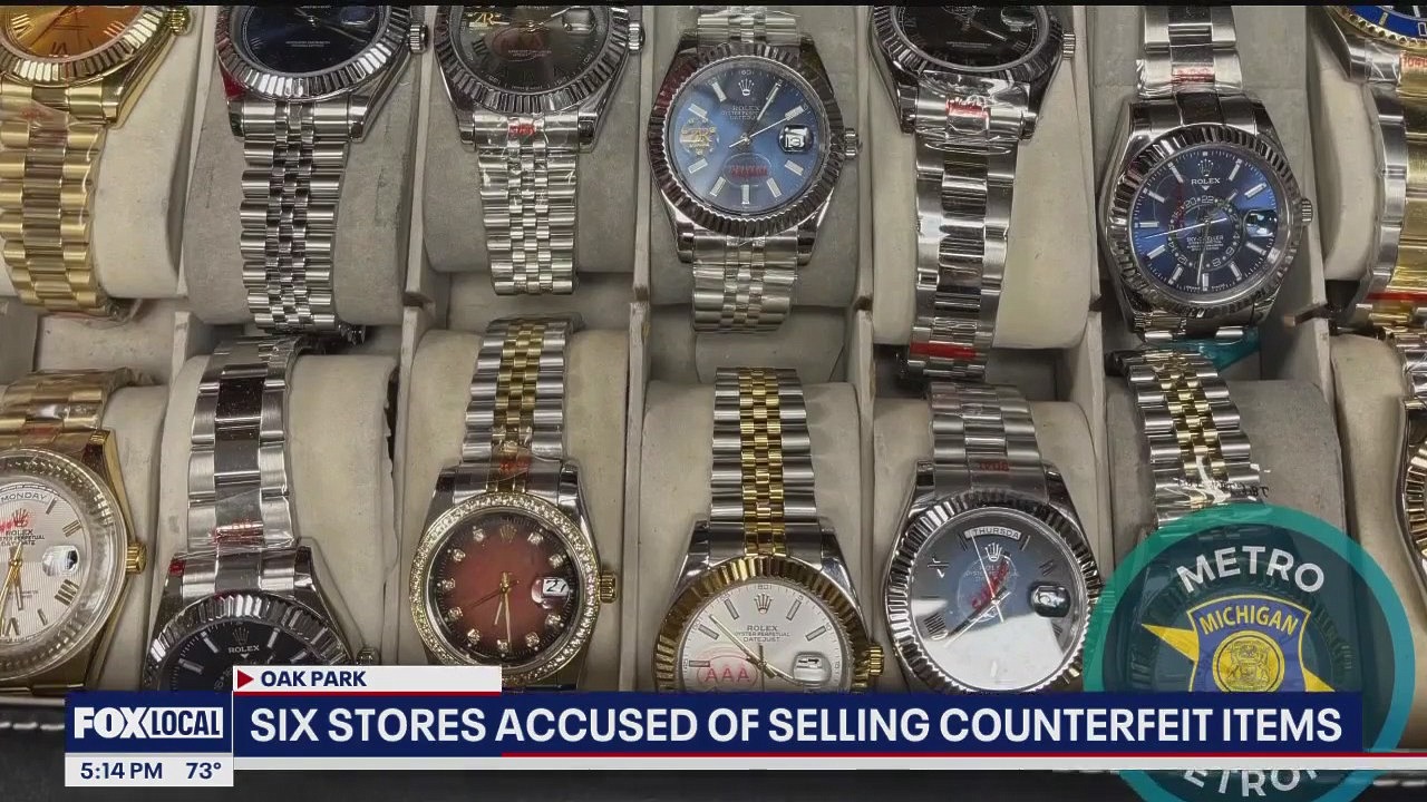 Suspected counterfeit Rolex watches, Nikes collected in MSP bust | FOX ...