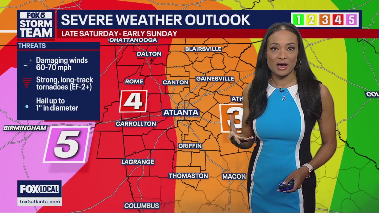 Metro Atlanta Severe Weather Outlook 8:30 p.m. | FOX 5 Atlanta