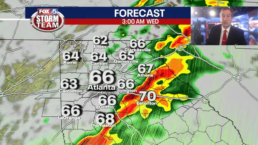 Tuesday Night Weather Update | FOX 5 Atlanta