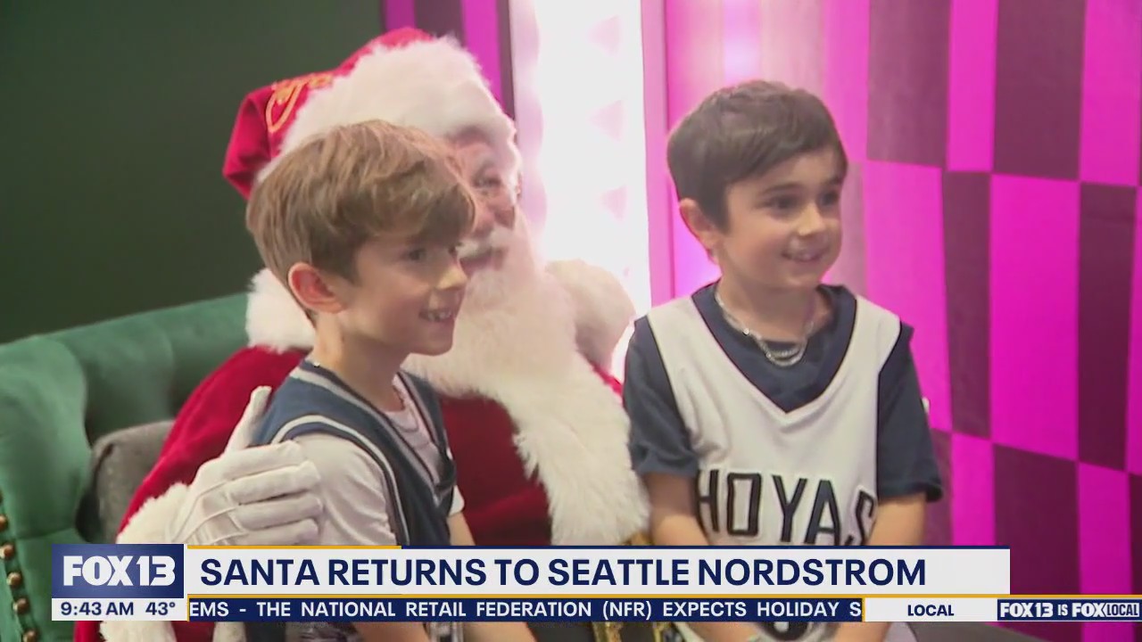 Santa Claus returns to the Seattle Nordstrom | FOX 13 Seattle