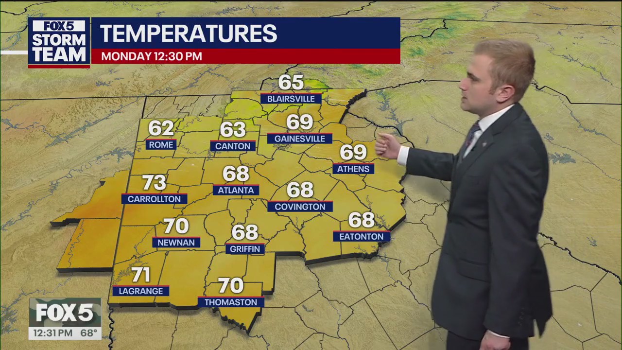 Monday midday weather forecast Nov. 11, 2024 | FOX 5 Atlanta