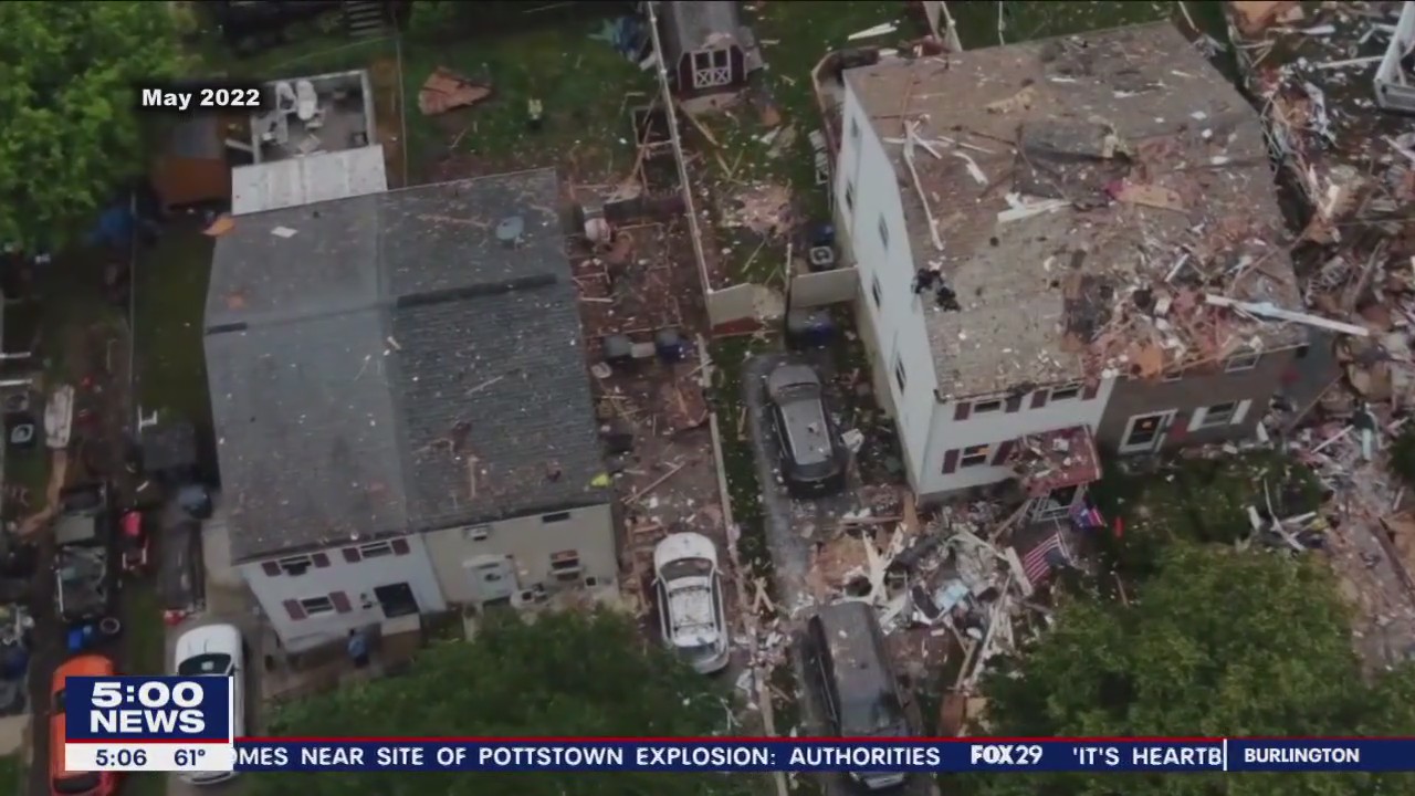 Firefighters battle 3-alarm blaze in homes near site of Pottstown ...