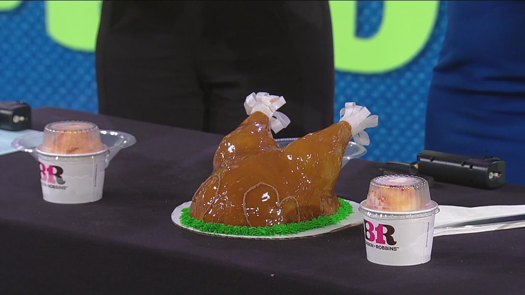 Baskin-Robbins 'Turkey Cake' with fixin's | FOX 26 Houston