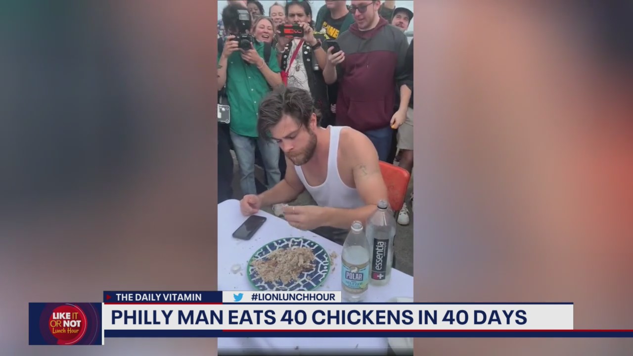 Philly man eats 40 chickens in 40 days | FOX 5 DC