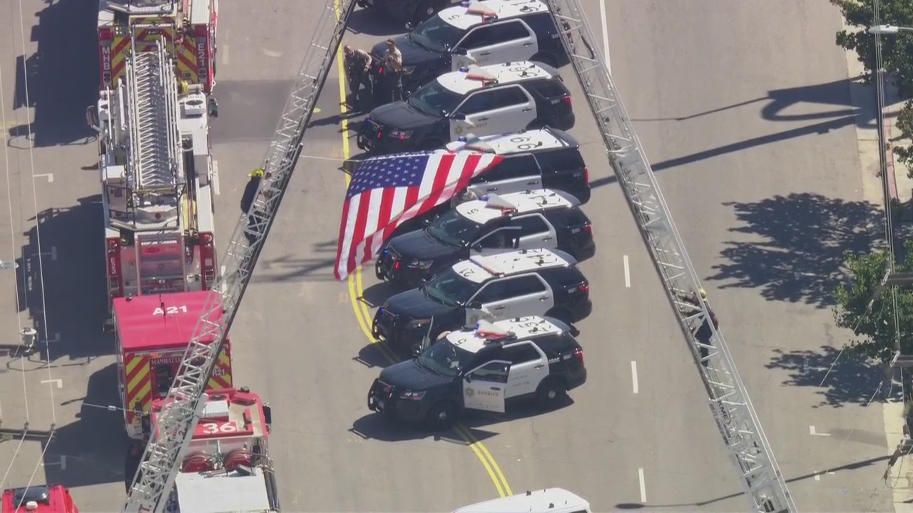 FULL: Procession held for fallen officer | FOX 11 Los Angeles