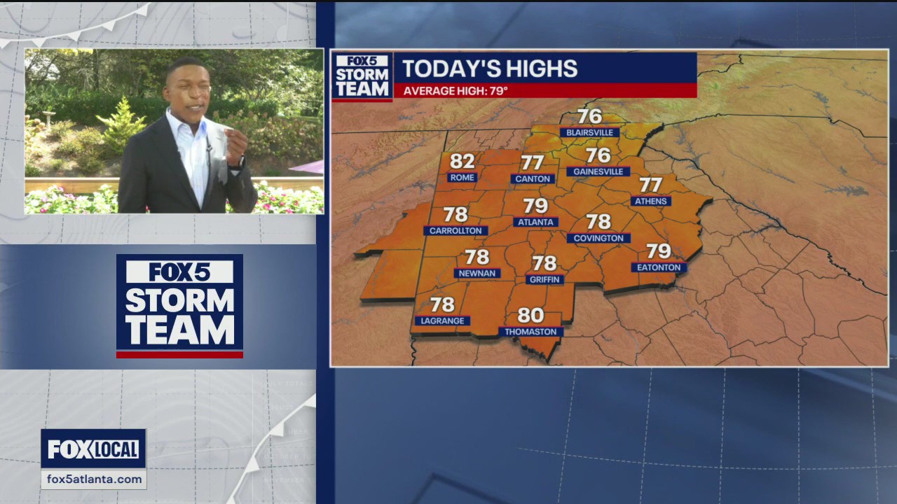 Friday afternoon weather forecast | FOX 5 Atlanta