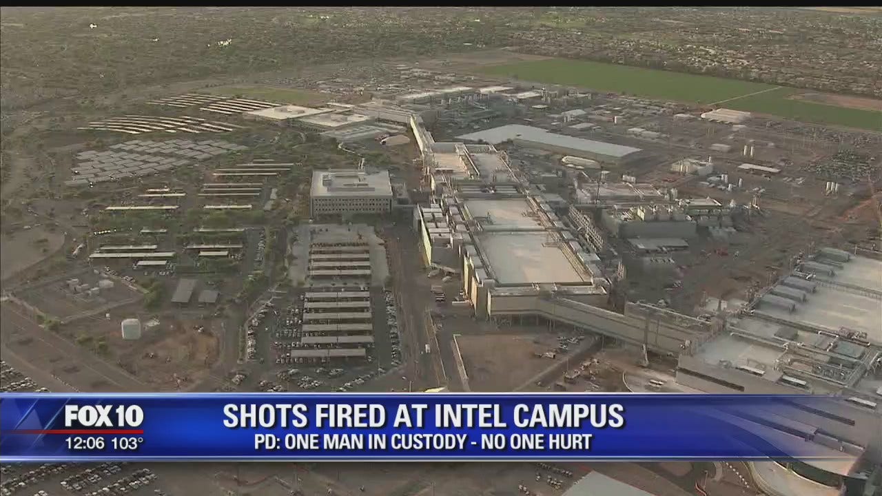 Man in custody after firing shots in parking lot of Chandler Intel ...