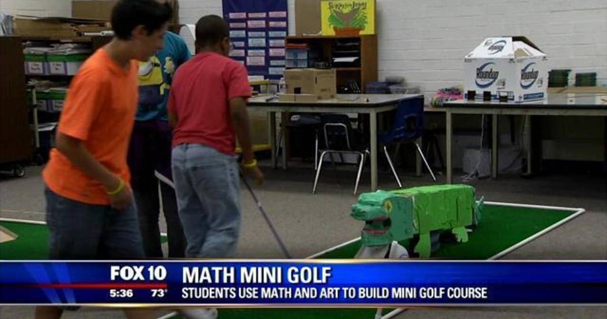 Students use math and art to build mini golf course | FOX 10 Phoenix