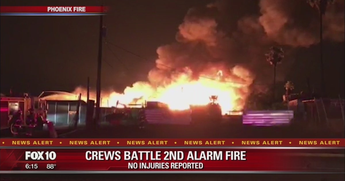 Phoenix Fire battles 2nd alarm pallet fire | FOX 10 Phoenix
