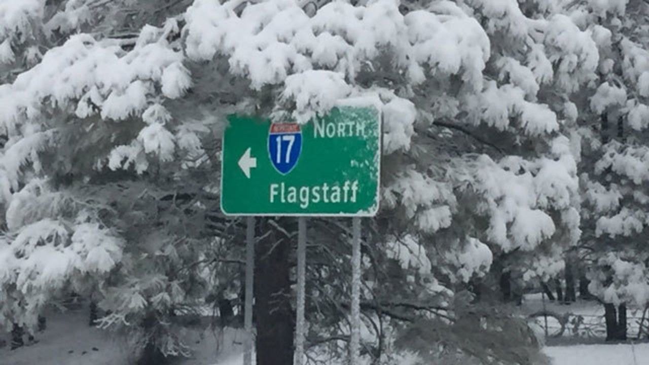 Flagstaff area gets snowfall as weather turns cooler, wetter | FOX 10 ...