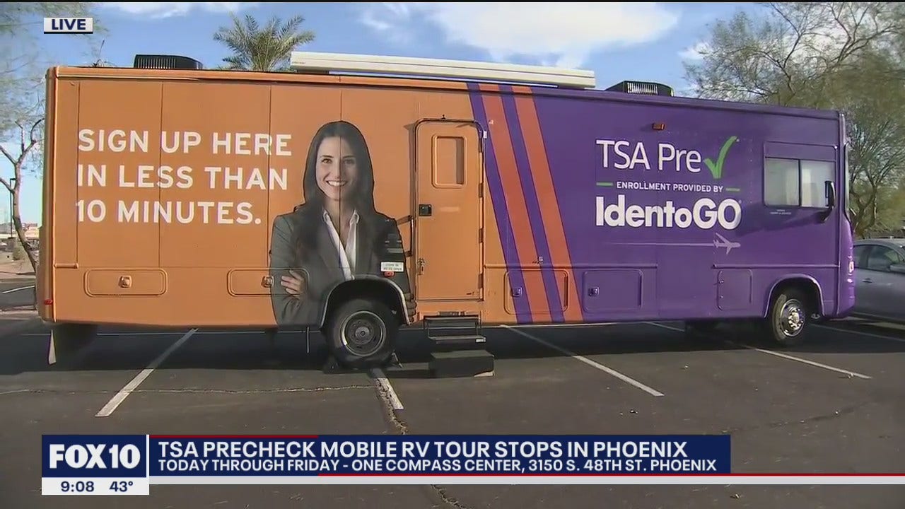 TSA precheck mobile enrollment RV stops in Phoenix
