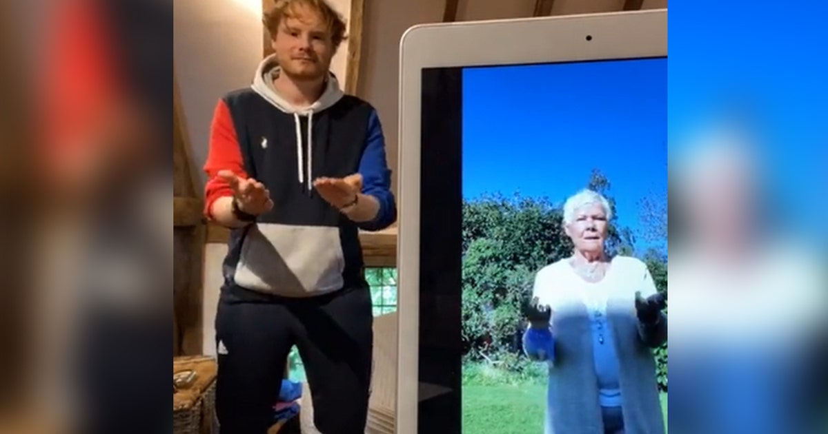 Judi Dench performs dance challenge, social distancing style, with ...